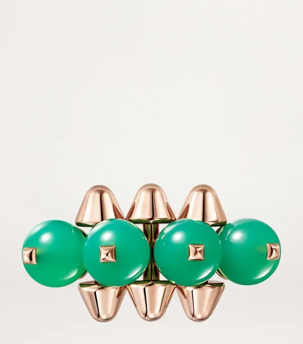 Cartier Clash De Xl Model Ring With Chrysoprase
