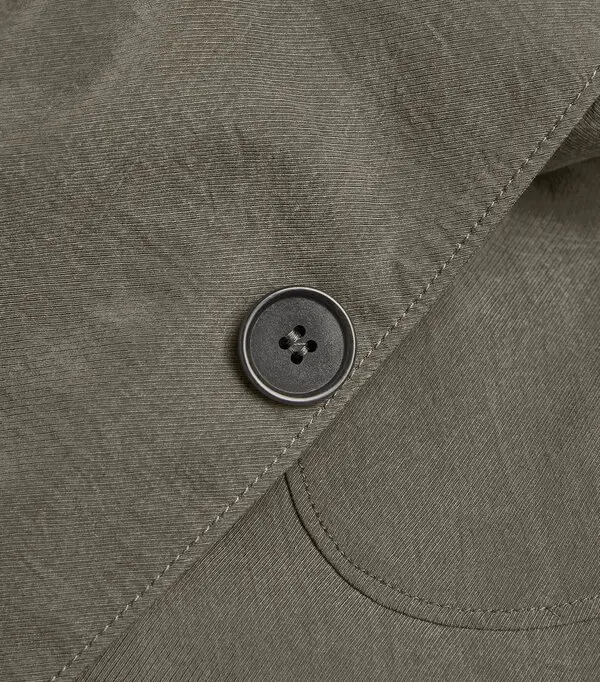 Giorgio Armani Silk-blend Upton Blazer - Grey