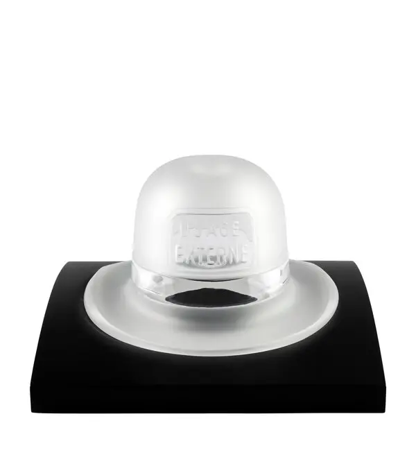 Lalique René Magritte Bowling Hat Sculpture - Clear