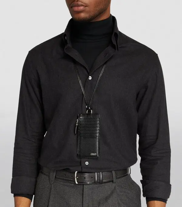 Brioni Leather Card Holder