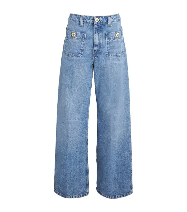 Sandro High-waist Wide-leg Jeans