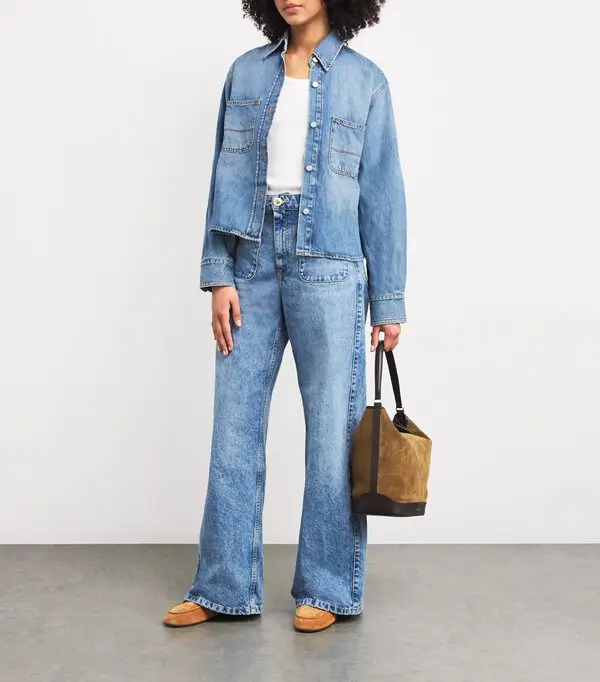Sandro High-waist Wide-leg Jeans