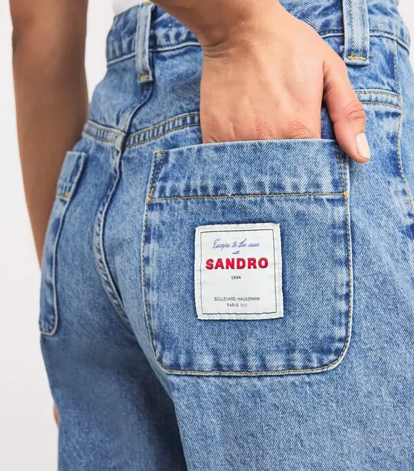 Sandro High-waist Wide-leg Jeans