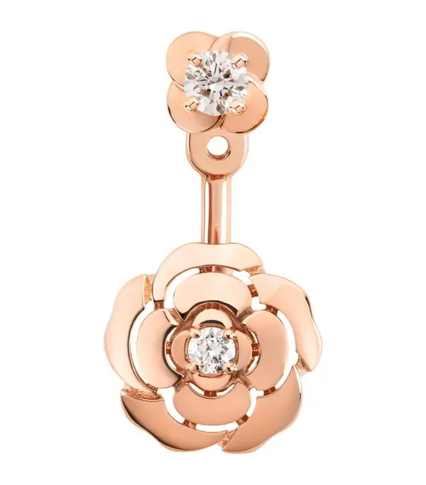 Chanel Camélia Diamond Single Earring - Rose Gold