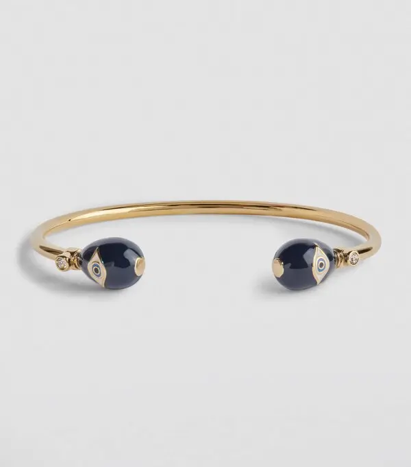 Halcyon Days Evil Eye Torque Bangle