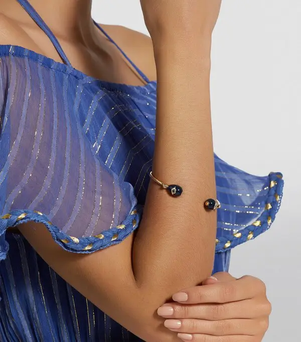 Halcyon Days Evil Eye Torque Bangle
