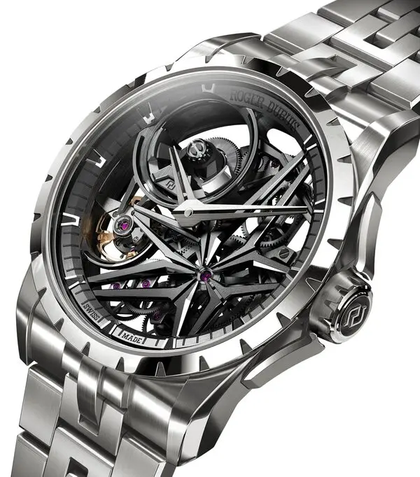 ROGER DUBUIS Titanium Excalibur Monobalancier Watch - Grey