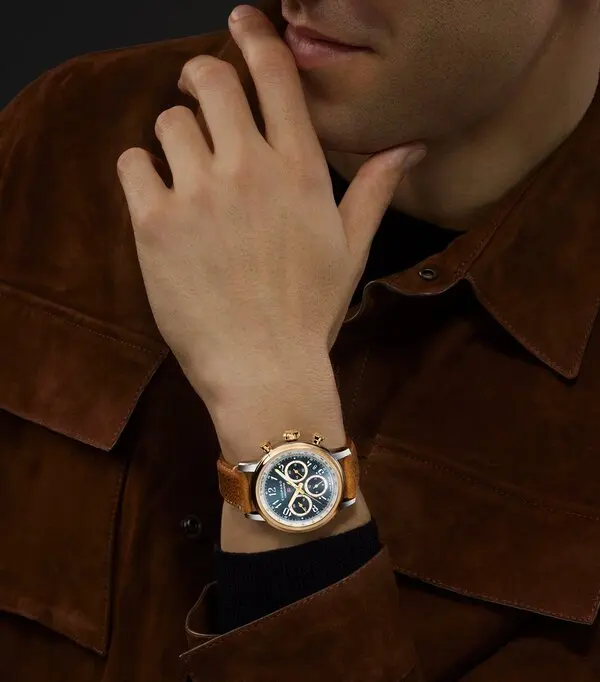 Chopard Yellow And Lucent Steel Chronograph Watch
