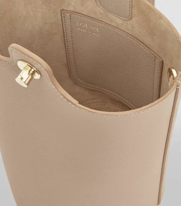 Loewe Leather Pebble Bucket Bag