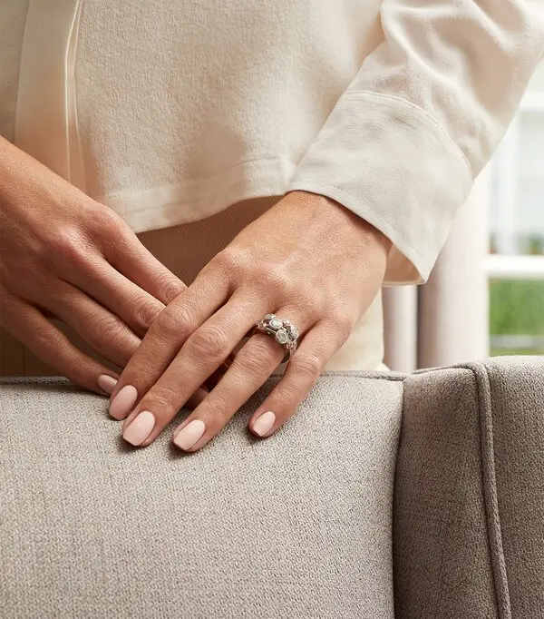 BOODLES Platinum And Diamond Raindance Ring