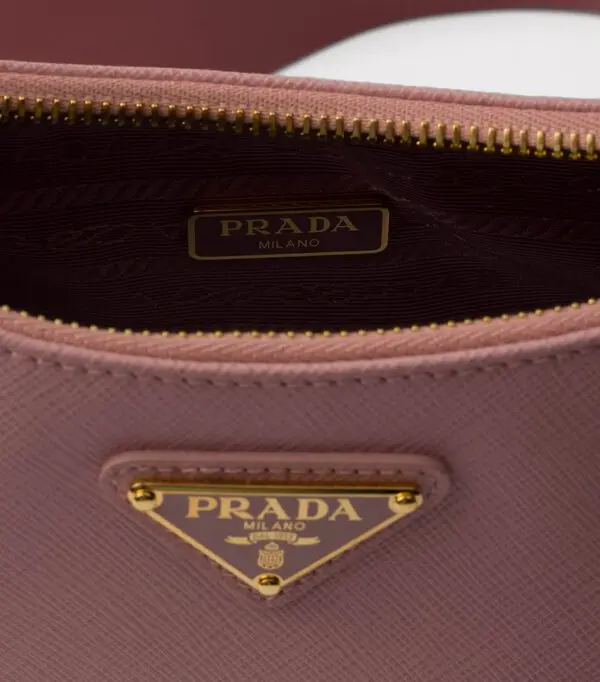 Prada Saffiano Leather Re-edition 2005 Shoulder Bag - Pink