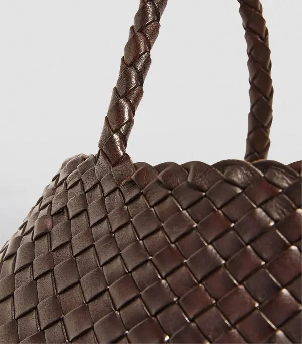 Dragon Diffusion Large Santa Croce Woven Tote Bag - Brown