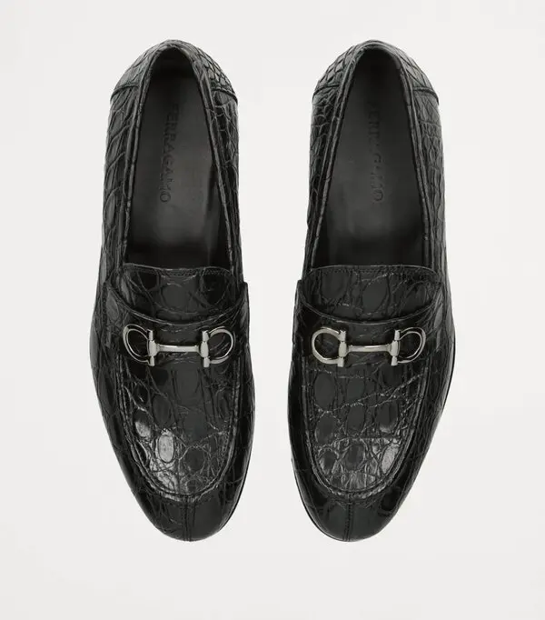 FERRAGAMO Crocodile Leather Loafers
