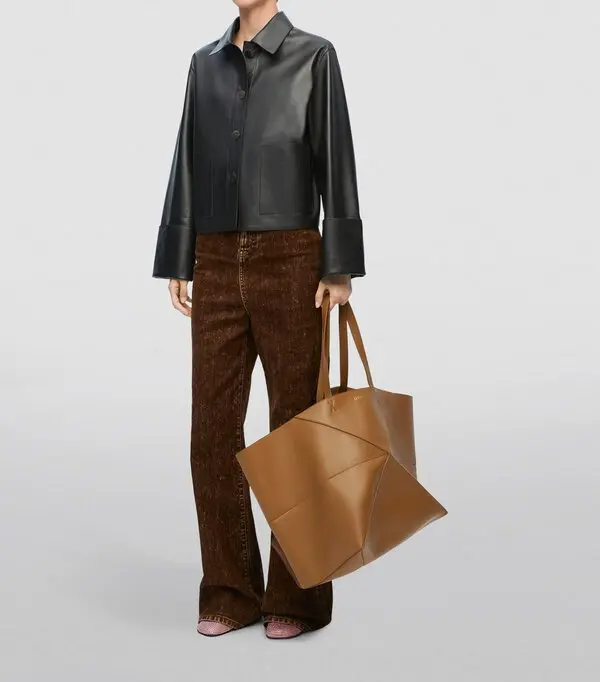 Loewe Leather Collared Jacket