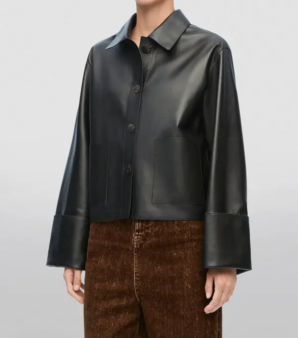 Loewe Leather Collared Jacket