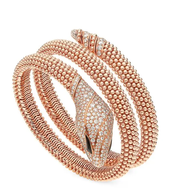 BVLGARI Serpenti Pallini Cuff Bracelet - Rose Gold