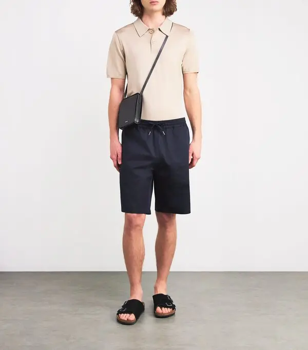Sandro Knitted Polo Shirt - Beige