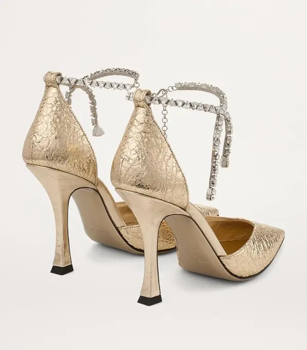 JIMMY CHOO Stevie 100 Crinkled Pumps