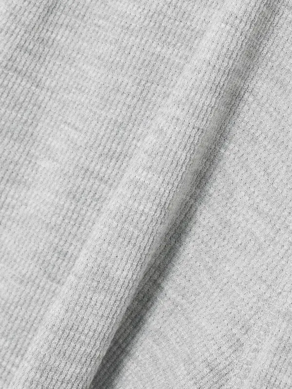 Eterne Waffle-knit Jersey Track Pants - Gray