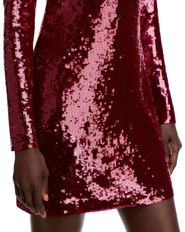 Veronica Beard Sylee Sequined Dress - Wine