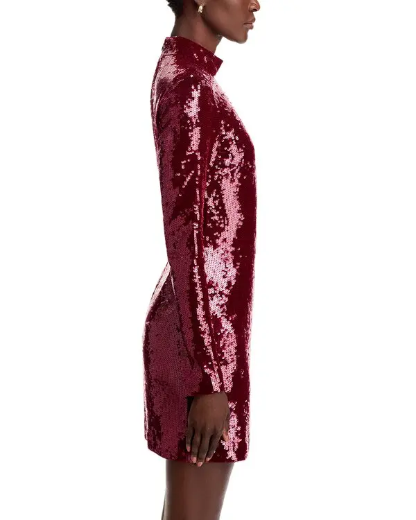 Veronica Beard Sylee Sequined Dress - Wine
