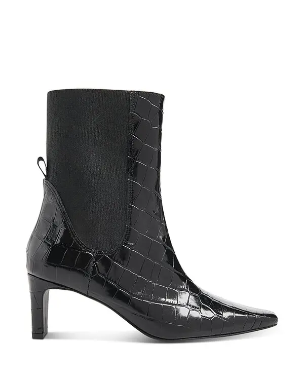 Whistles Darla Croc Heeled Boots