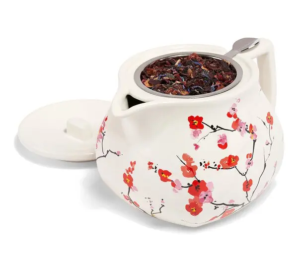 TEA FORTE Sakura Floral Fiore Teapot With Infuser - One-color