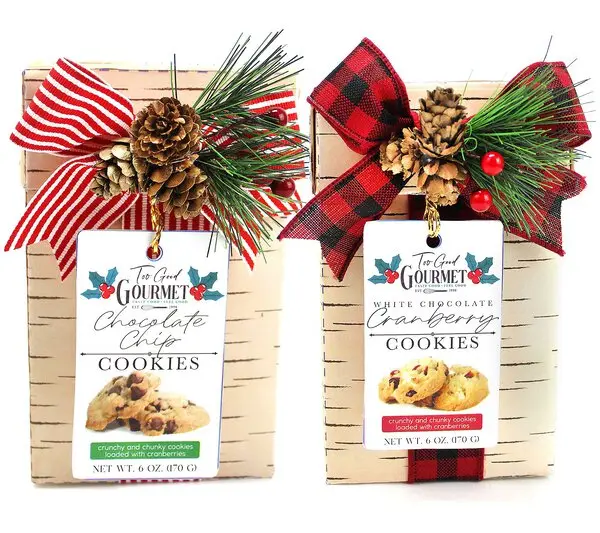TOO GOOD GOURMET Set Of Birch Presentcookie Boxes - One-color