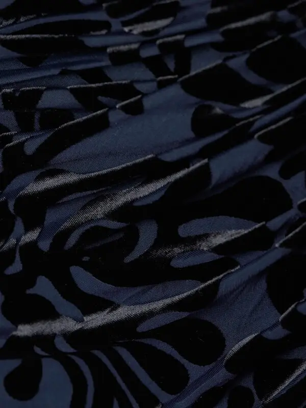 Sea Alia Devoré-velvet Midi Dress - Blue