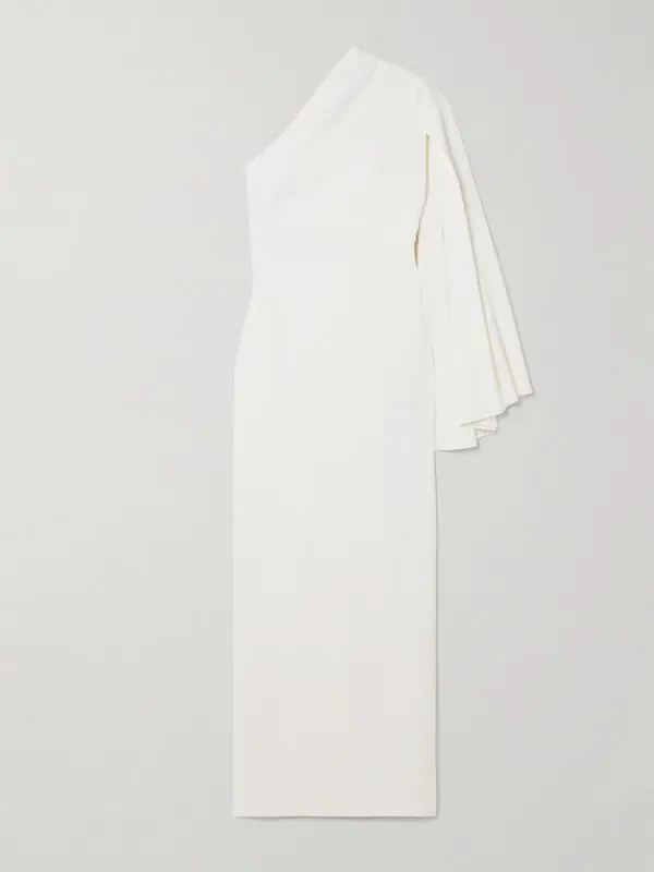 Solace London Elisa One-sleeve Gown - White