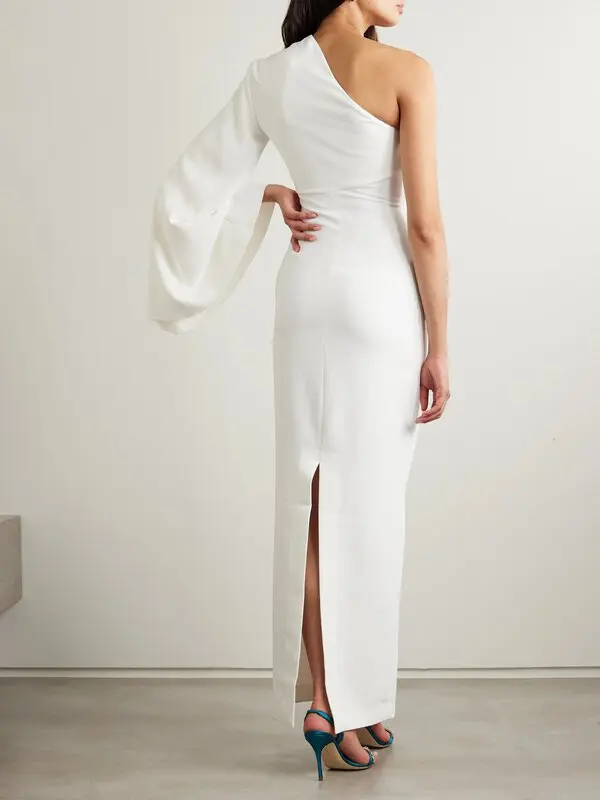 Solace London Elisa One-sleeve Gown - White