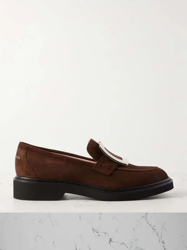 ROGER VIVIER Viv Rangers Buckled Loafers