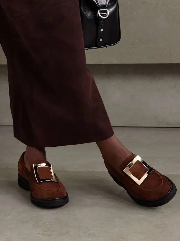 ROGER VIVIER Viv Rangers Buckled Loafers