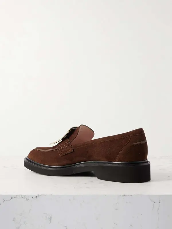 ROGER VIVIER Viv Rangers Buckled Loafers