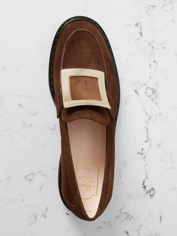ROGER VIVIER Viv Rangers Buckled Loafers