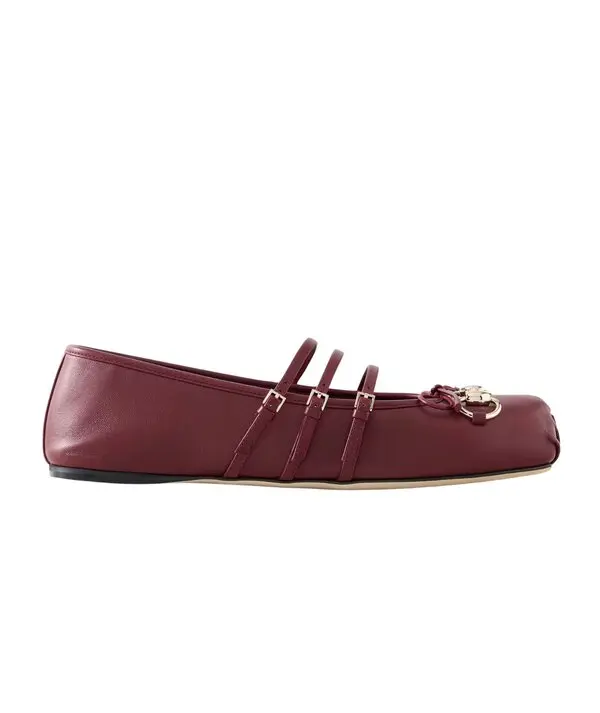 Gucci - Horsebit-Embellished Leather Ballet Flats