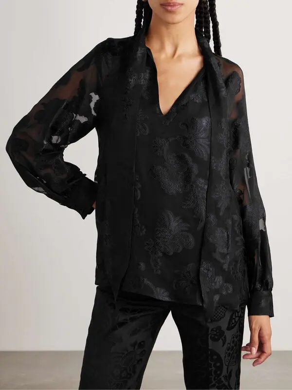Etro Tie-detailed Blouse - Black