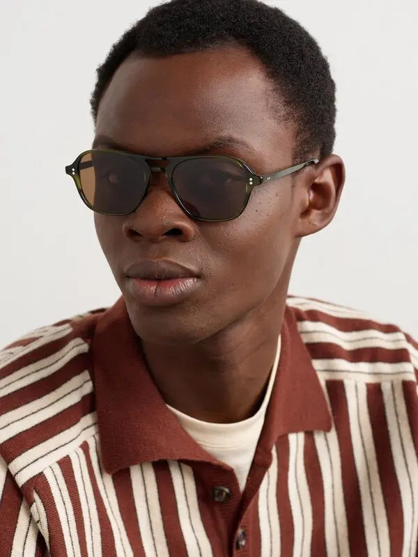 Garrett Leight Doc Aviator Sunglasses