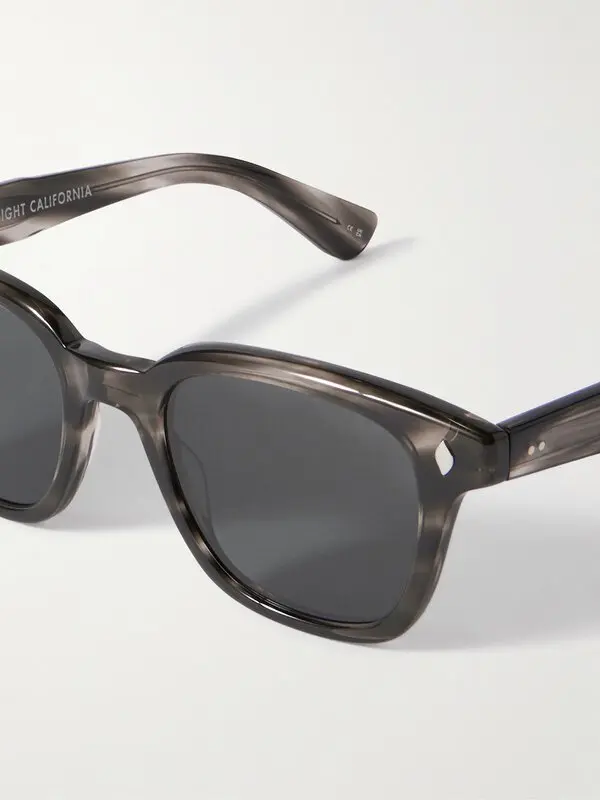 Garrett Leight Broadway D-frame Sunglasses - Black