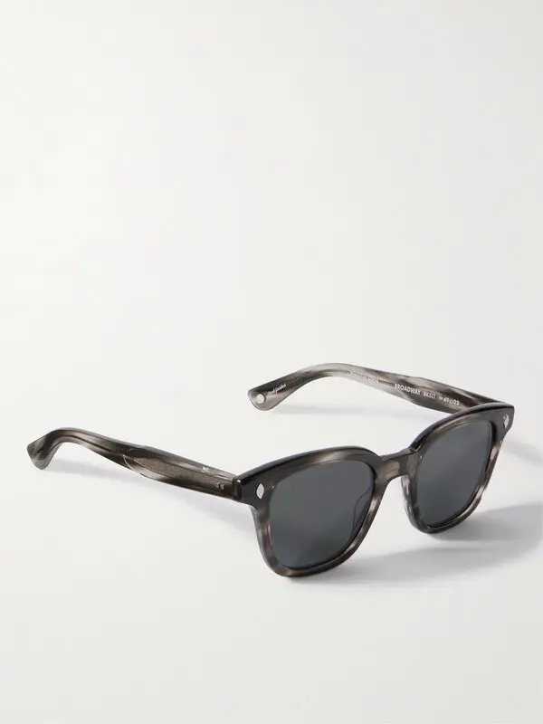 Garrett Leight Broadway D-frame Sunglasses - Black