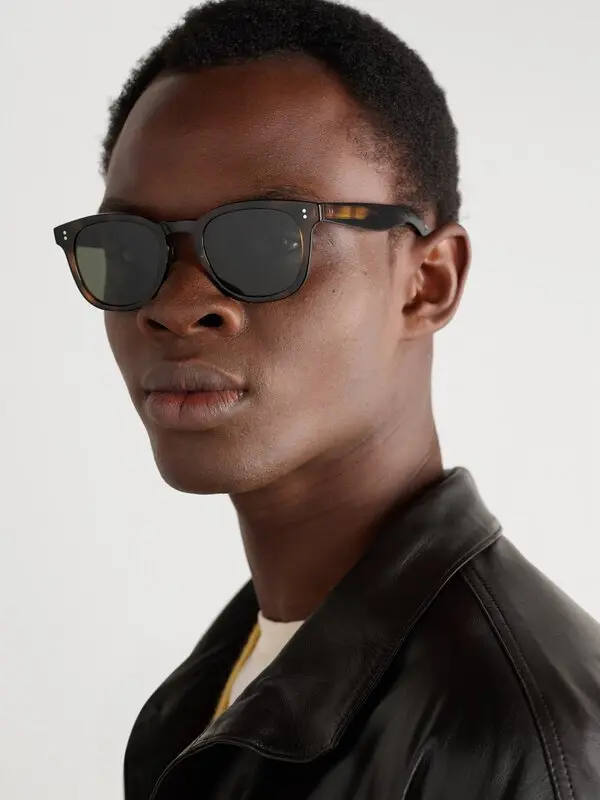 Garrett Leight Kinney Ii Round-frame Acetate Sunglasses