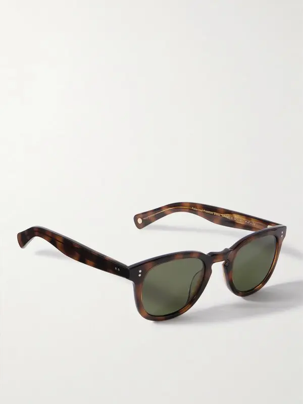Garrett Leight Kinney Ii Round-frame Acetate Sunglasses