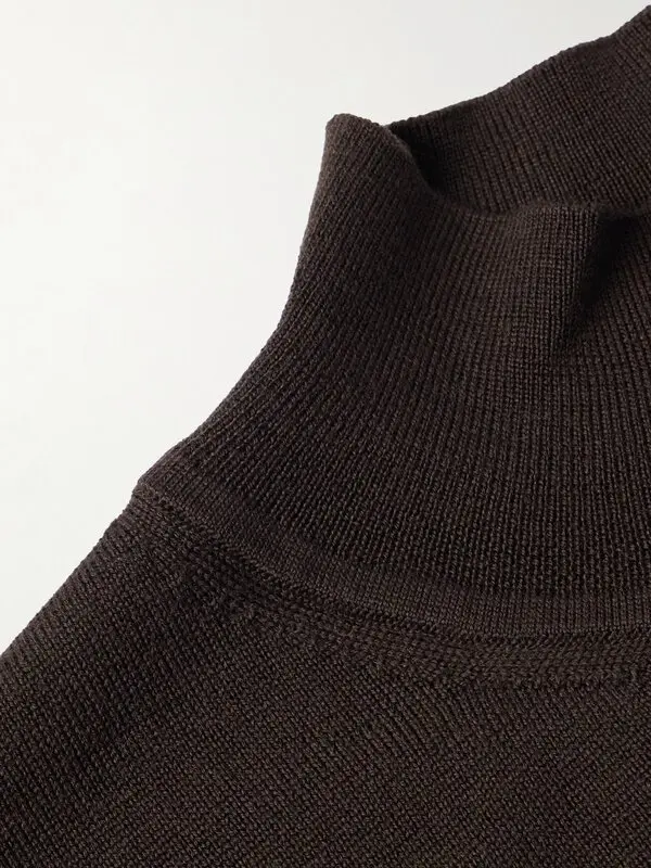Mr P. Merino Wool Mock-neck Sweater