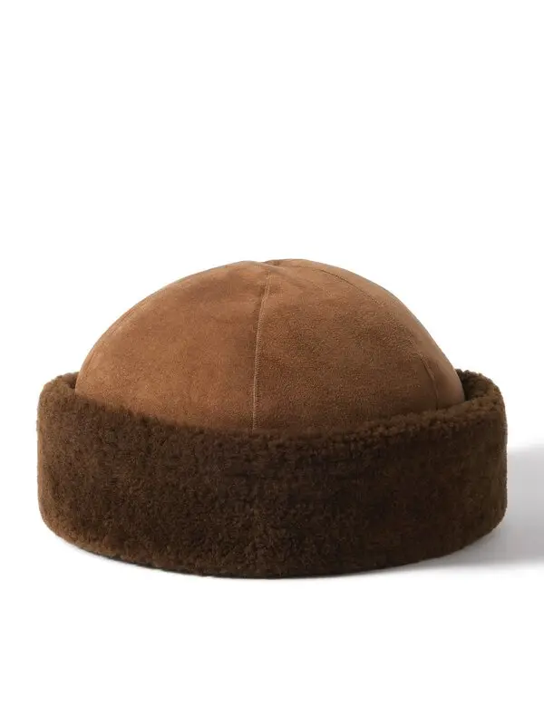 Loro Piana Lys Shearling Beanie - Neutrals