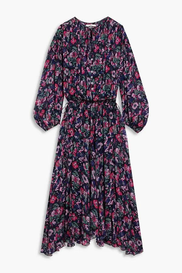 MARANT ETOILE Saureli Printed Georgette Midi Dress