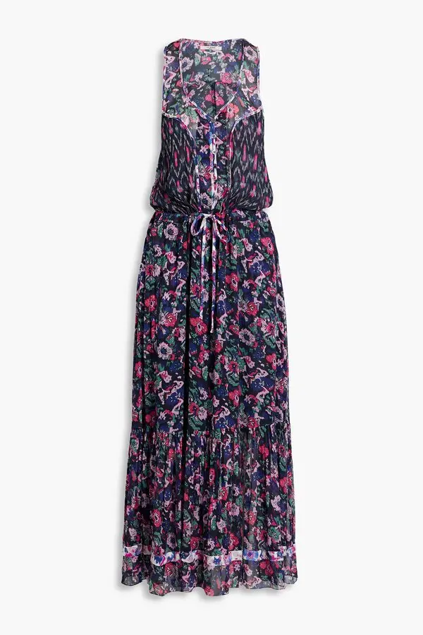 MARANT ETOILE Randia Floral-print Maxi Dress - Midnight Blue