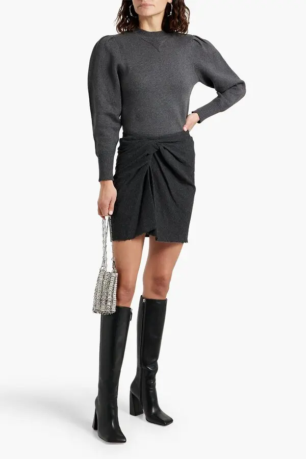 MARANT ETOILE Natacha Knitted Mini Skirt