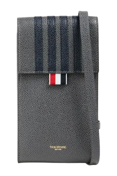 Thom Browne - Pebbledleather Phone Pouch