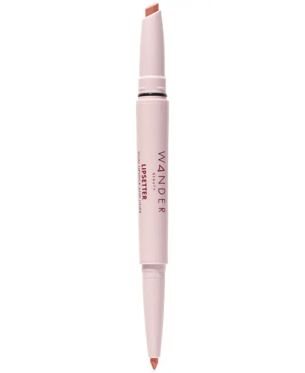 WANDER BEAUTY Lipsetter Dual Lipstick & Liner - Ticket To Tawny