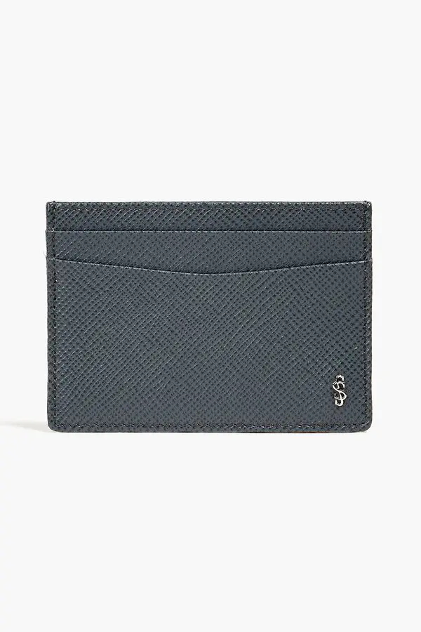 SERAPIAN Evolution Texturedleather Cardholder - Storm Blue